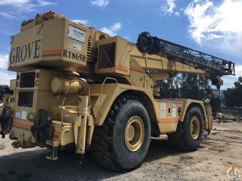 Grove RT865B: Specs, Boom, Dimensions, Engine, Operational, Transmission