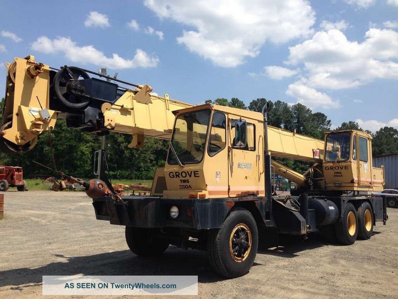 Grove TMS250A: Specs, Boom, Dimensions, Upper Structure Engine, Carrier ...