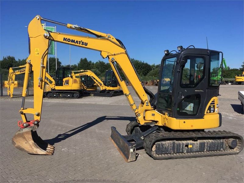 Komatsu PC55MR-3: Specs, Boom/Stick Option (Hex) 1, Dimensions ...