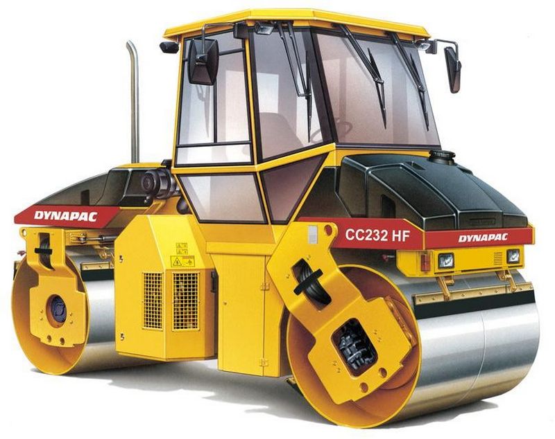 Dynapac CC232HF: Specs, Dimensions, Engine, Operational, Drum